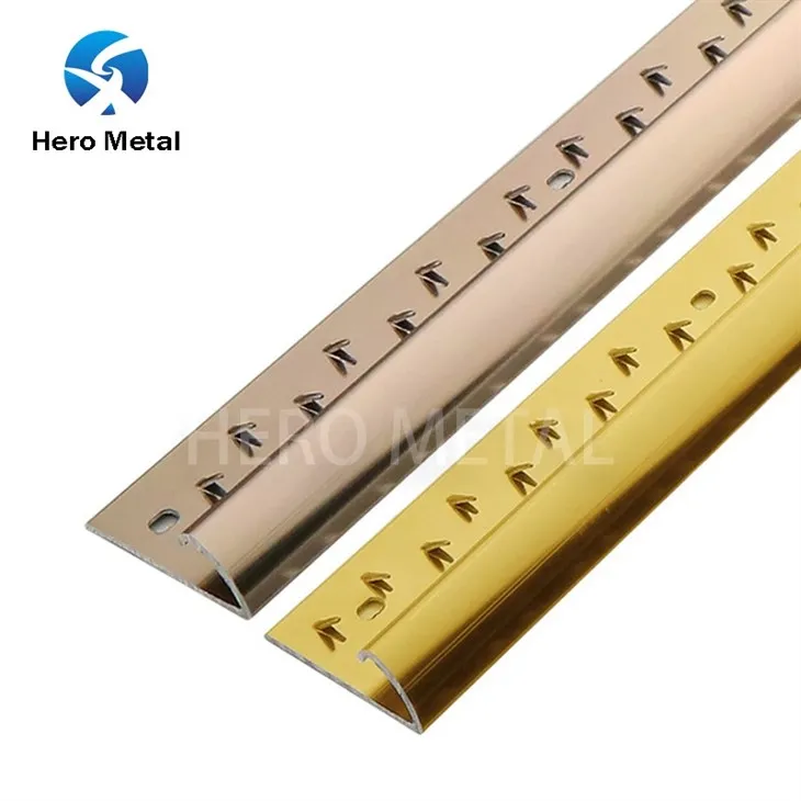 Custom Golden Aluminium Carpet Cover Strips Suppliers, Manufacturers ...